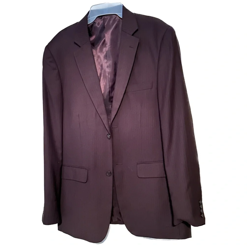 Vitali | Suits & Blazers | Vitali Brown Pinstripe Blazer 2 Button ...